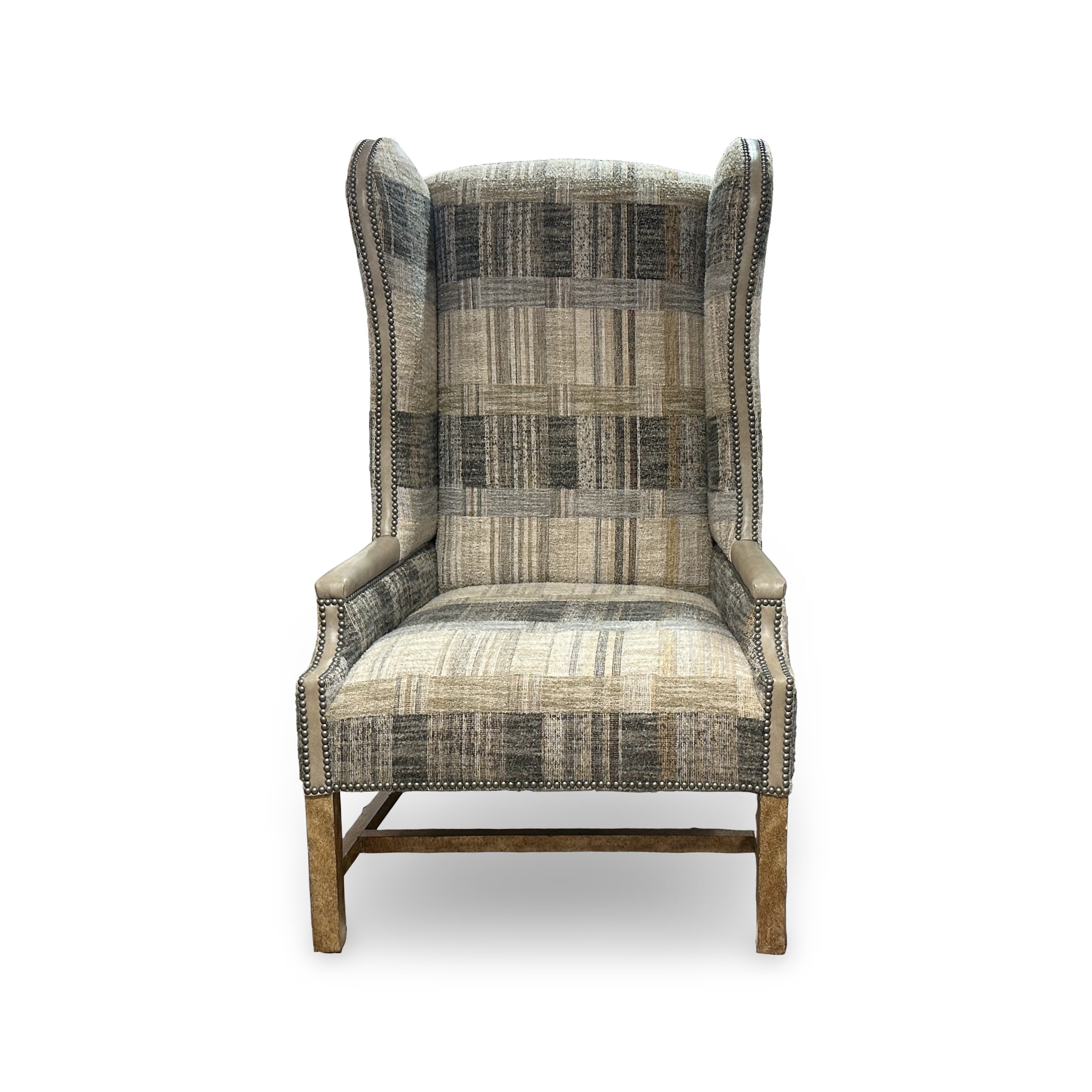 Traditional Wingback Accent Chair with Nailhead Trim – Montgomery’s ...