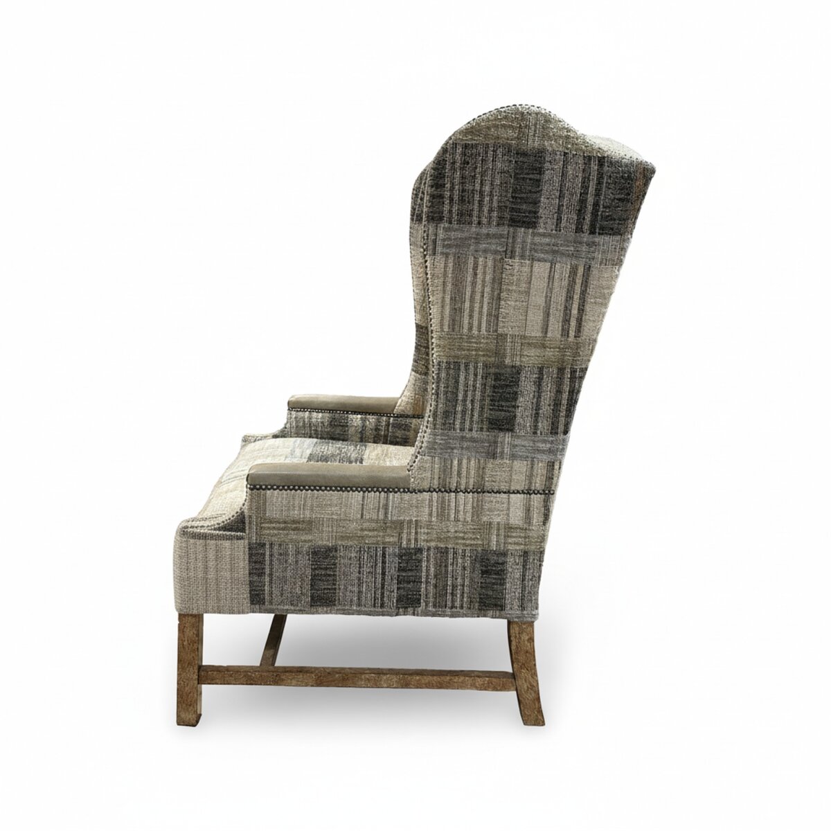 Traditional Wingback Accent Chair with Nailhead Trim – Montgomery’s ...