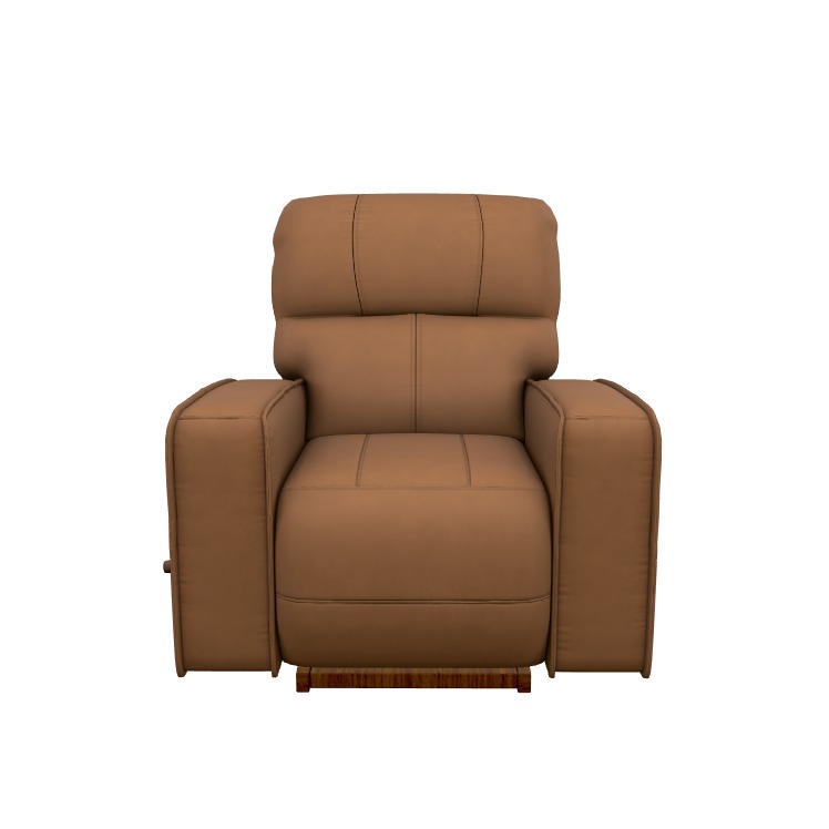 Maddox Leather Rocking Manual Recliner | Rust – Montgomery’s - Local ...