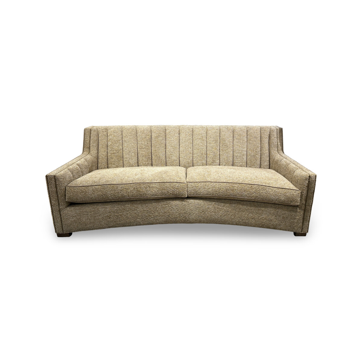 Curved Conversation Sofa with Nailhead Trim – Montgomery’s - Local ...