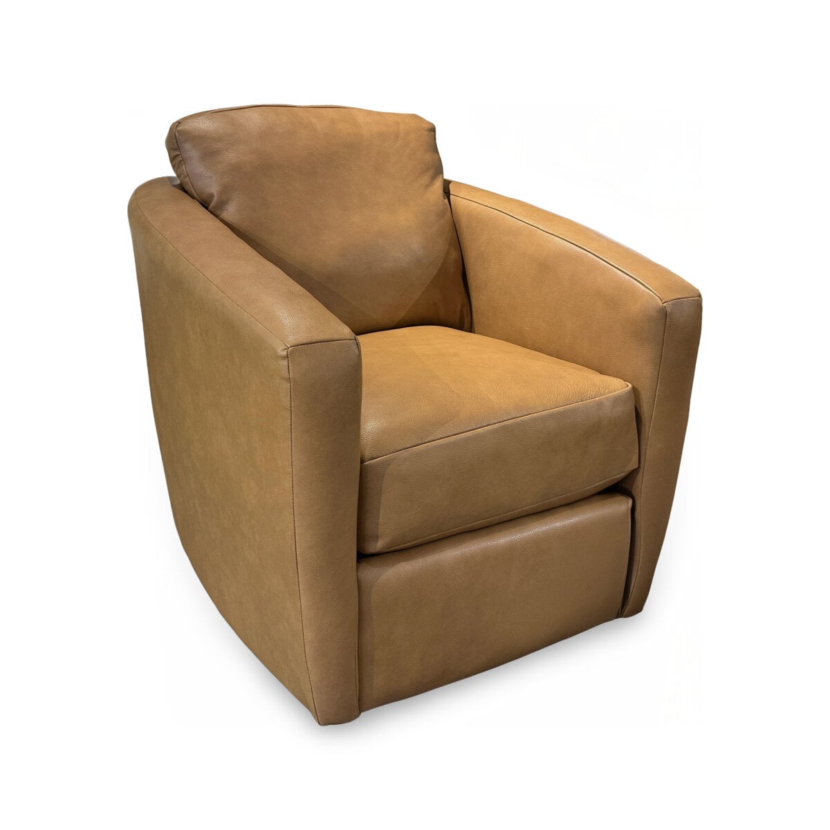 Lea Swivel Glider Leather Accent Chair – Montgomery’s - Local South ...