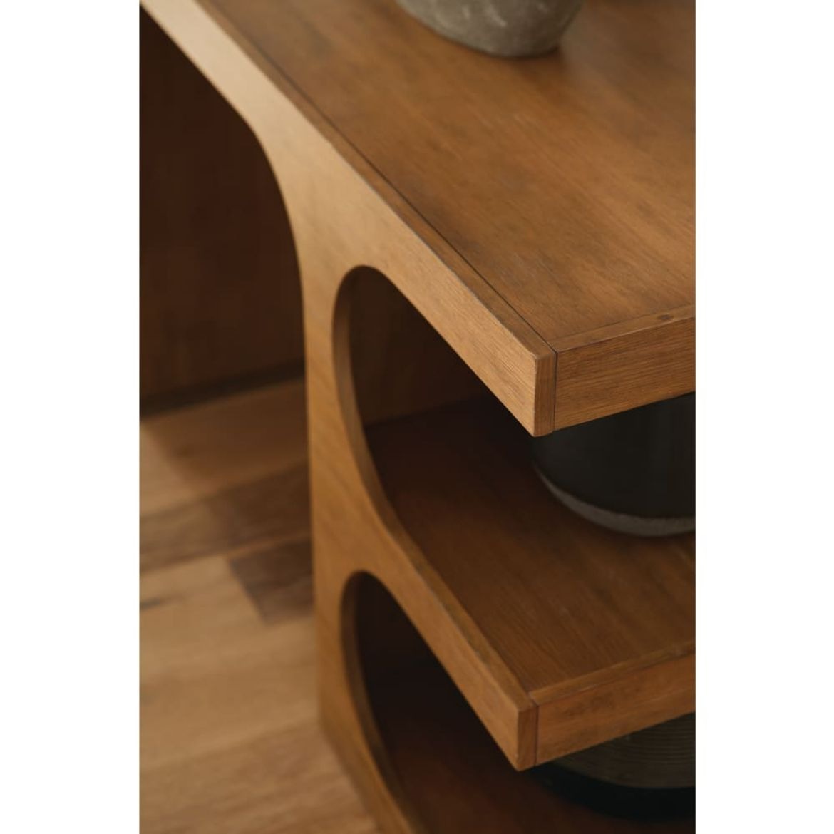 Curved Open Shelf Desk – Montgomery’s - Local South Dakota Furniture Stores